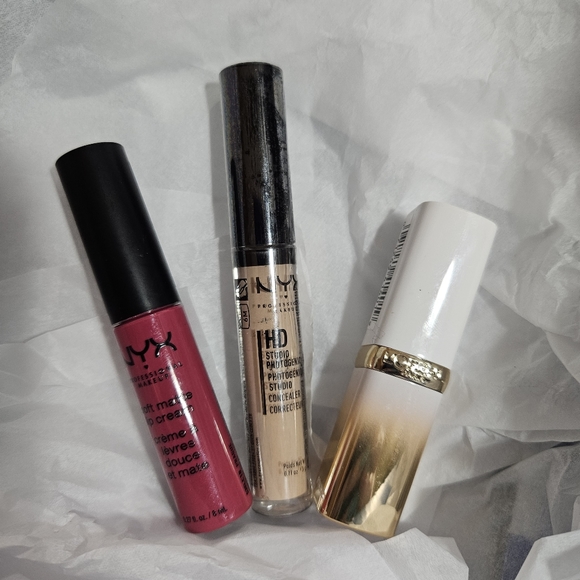NYX Loreal | Makeup | Loreal Nyx Bundle Of 3 Pieces Makeup Lot Lip ...